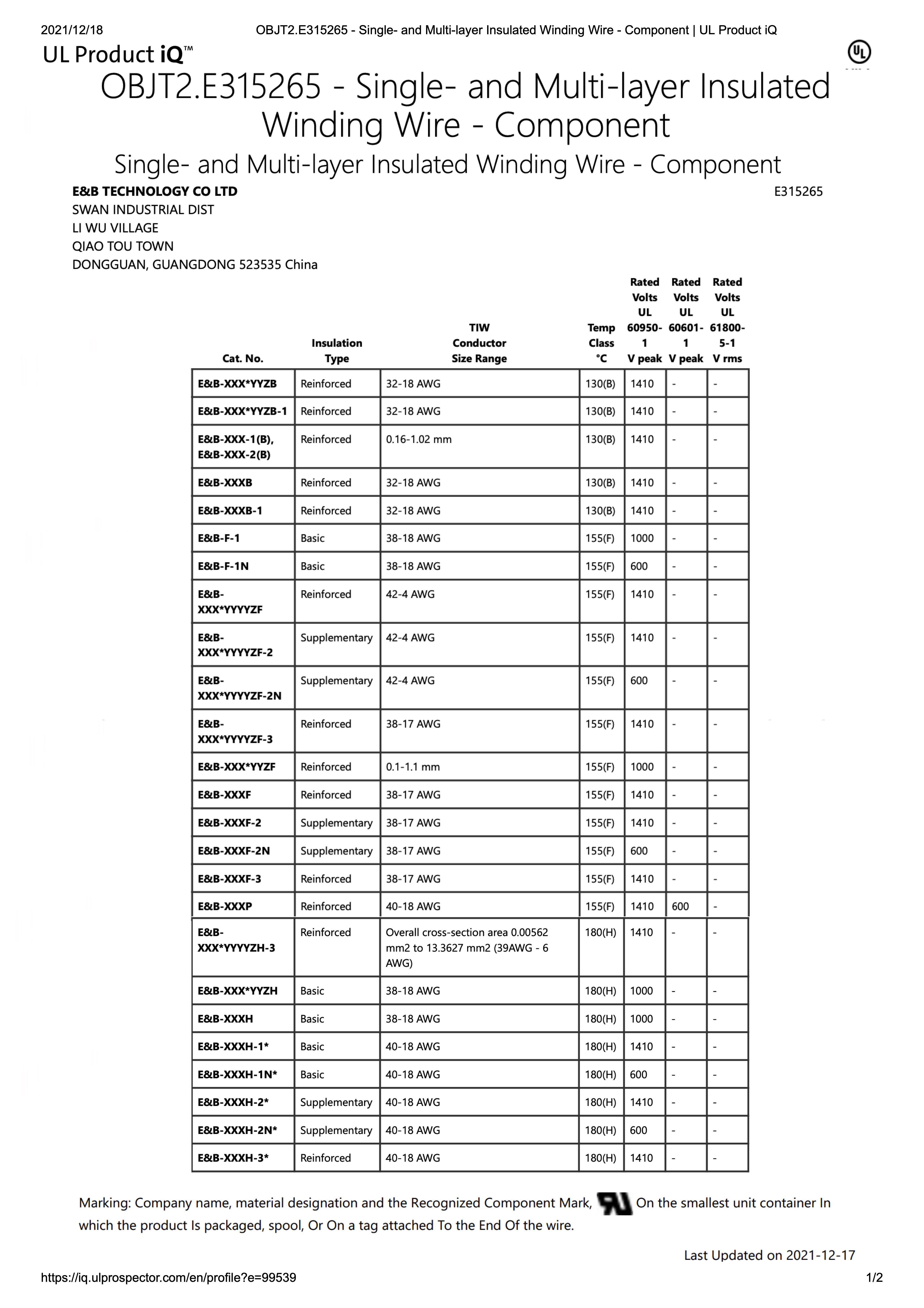 广鼎电子E&B Technology - Best Insulated Wires